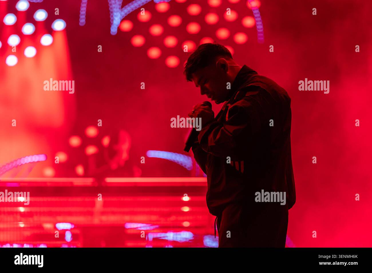 MÛglaÌ Bap of the Irish hip?hop group Kneecap performs during the first ...