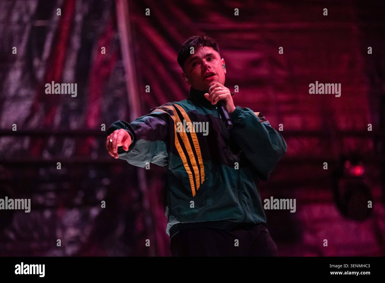 MÛglaÌ Bap of the Irish hip?hop group Kneecap performs during the first ...