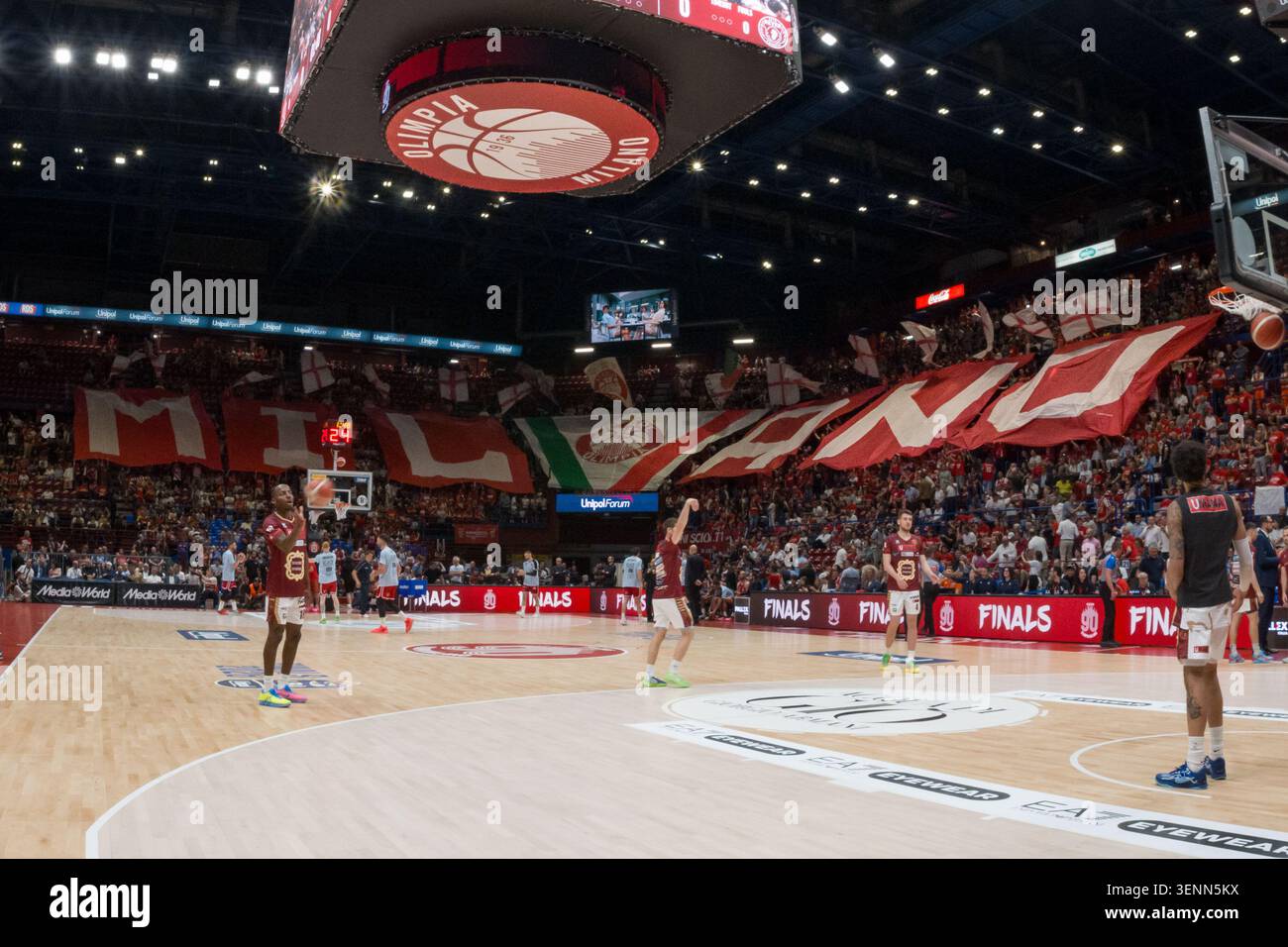 IPA85602584 - Olimpia Milano fans during the Playoffs – Finals – EA7 ...