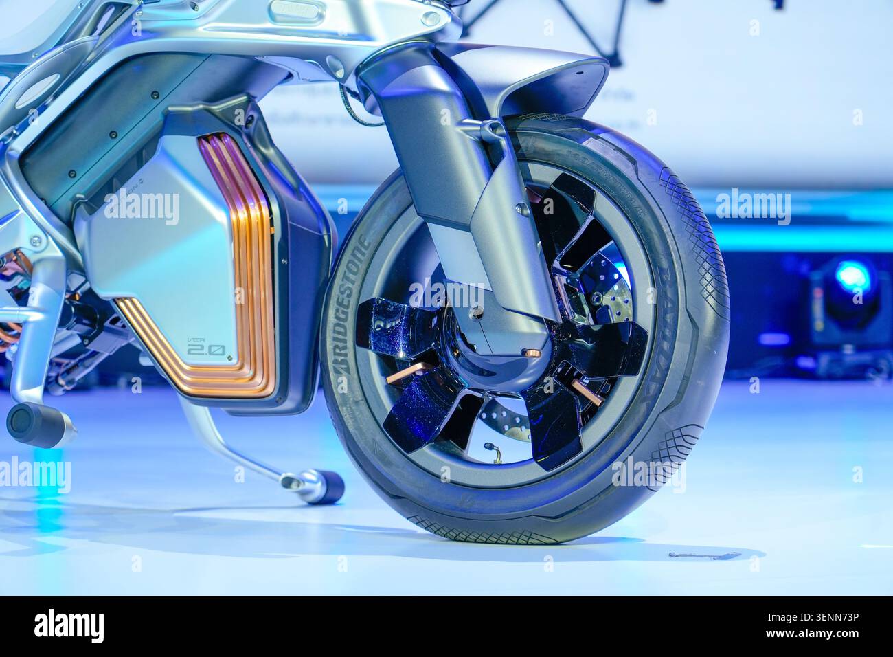 Yamaha MOTOROiD2 concept bike on display at The 45 Bangkok ...