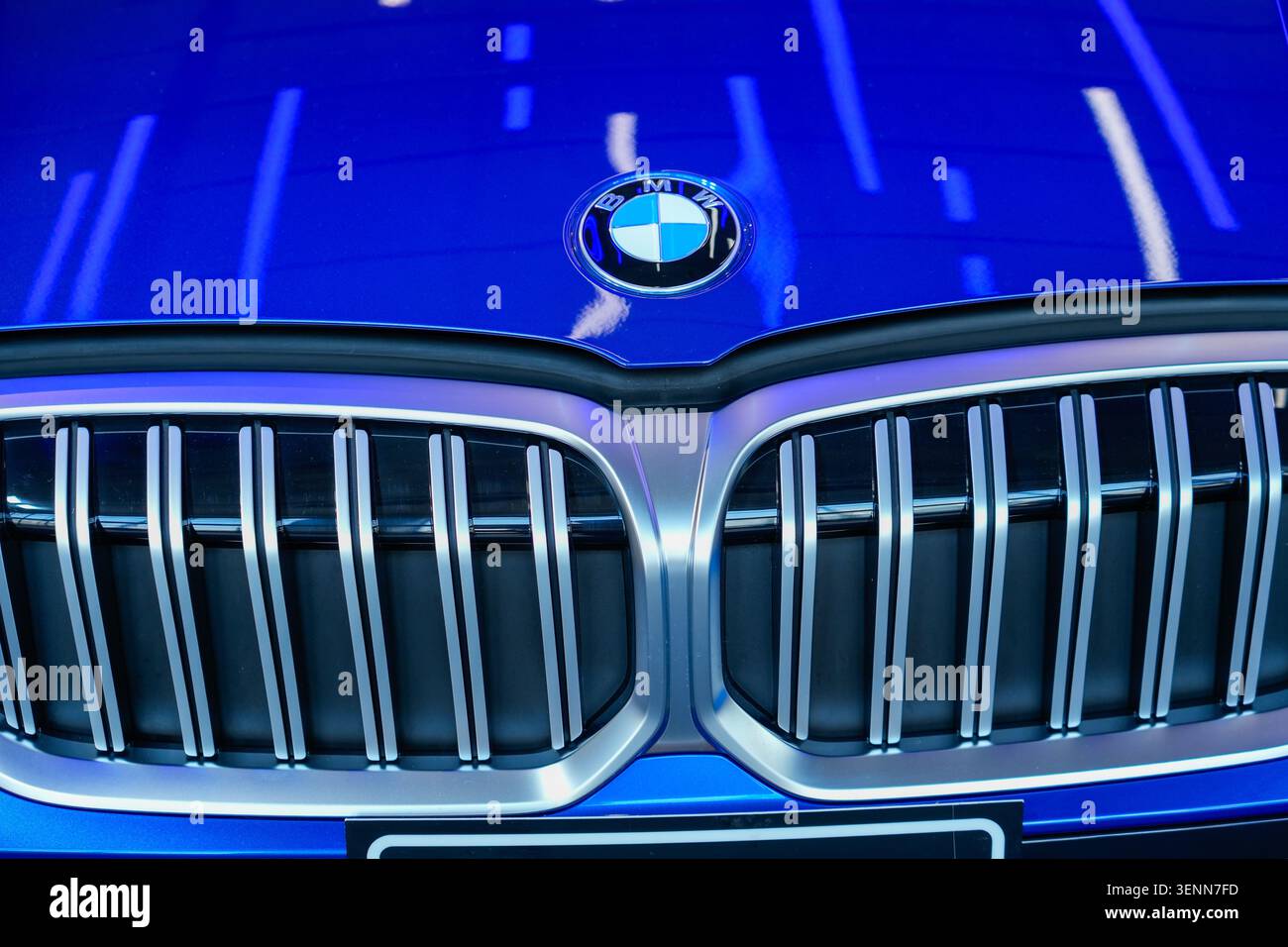 BMW GT M sport sky blue. Thailand, Bangkok 20 april 2024 Stock Photo ...