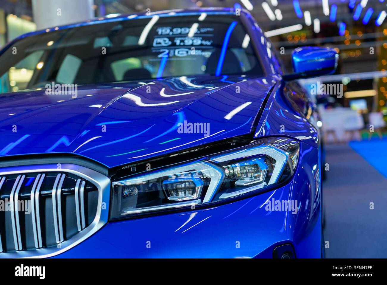BMW GT M sport sky blue. Thailand, Bangkok 20 april 2024 Stock Photo ...