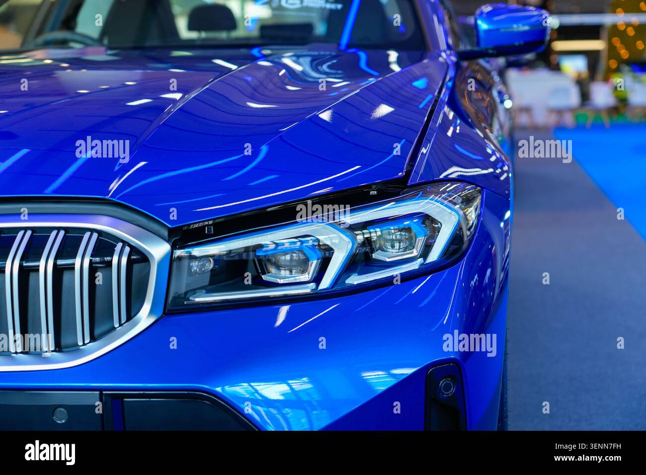 BMW GT M sport sky blue. Thailand, Bangkok 20 april 2024 Stock Photo ...
