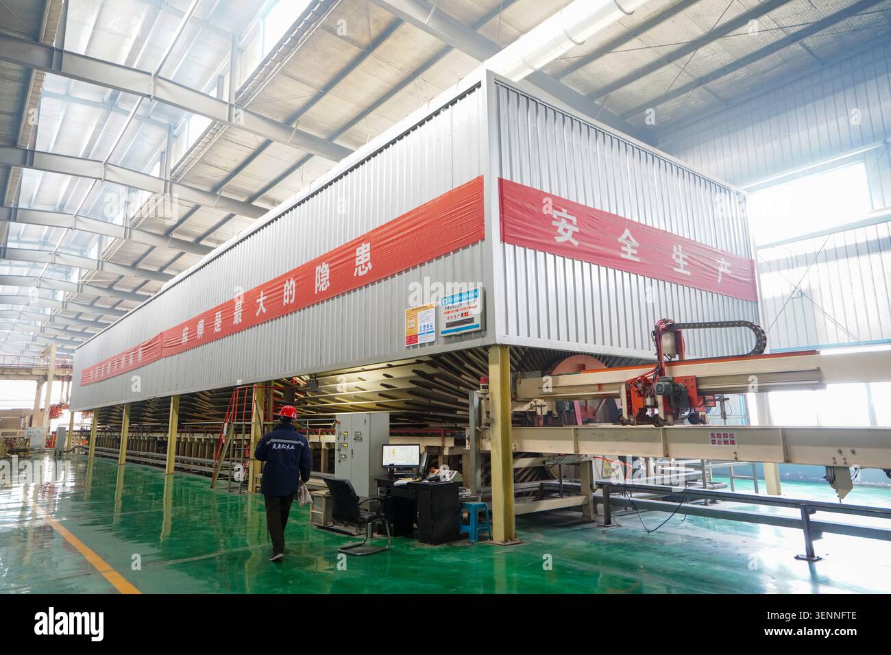 Luannan County, China - February 2, 2023: Workers are working nervously ...
