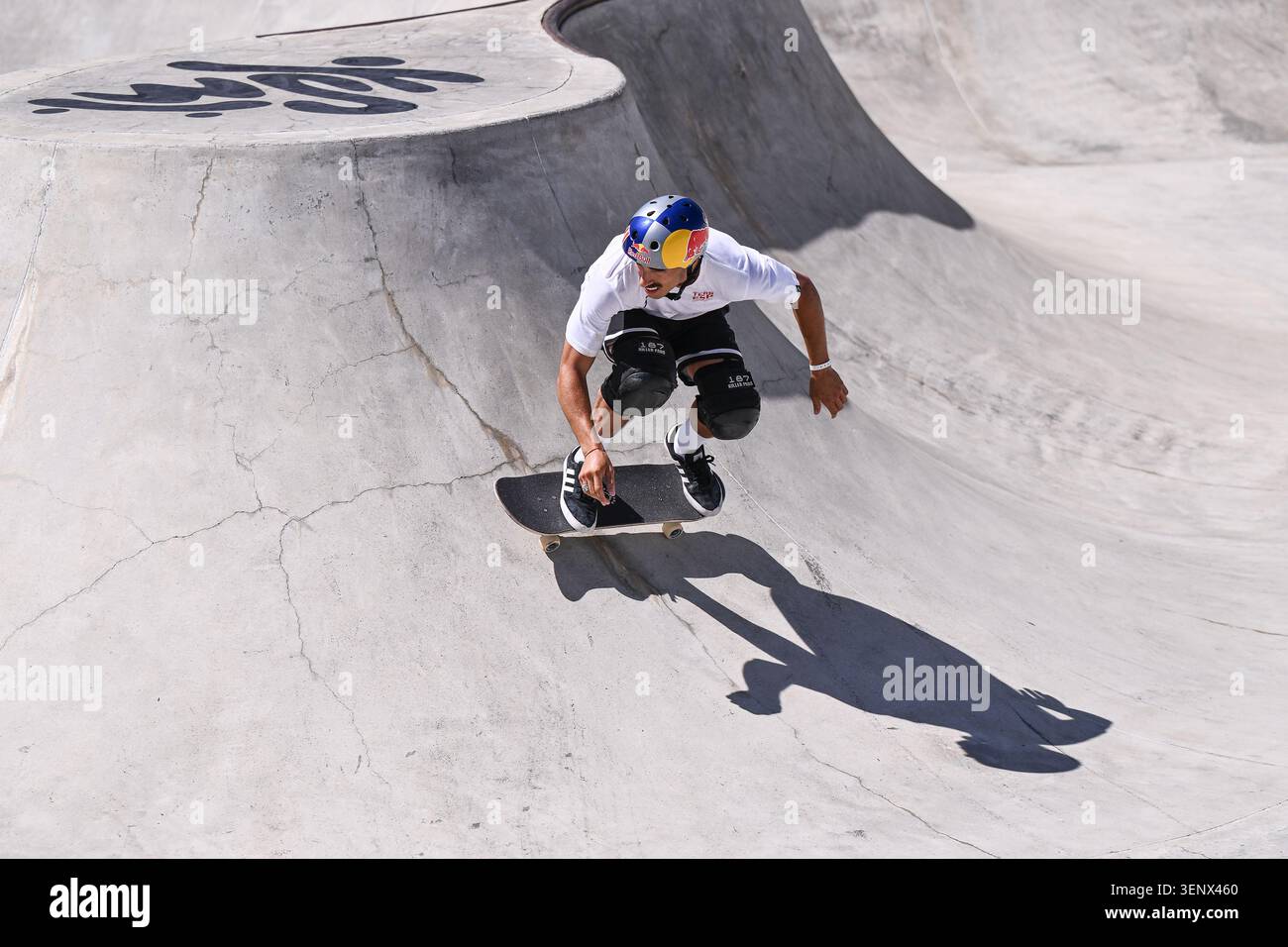 IPA85619313 - Danny LEON (ESP) competes in the men's quarterfinals of ...