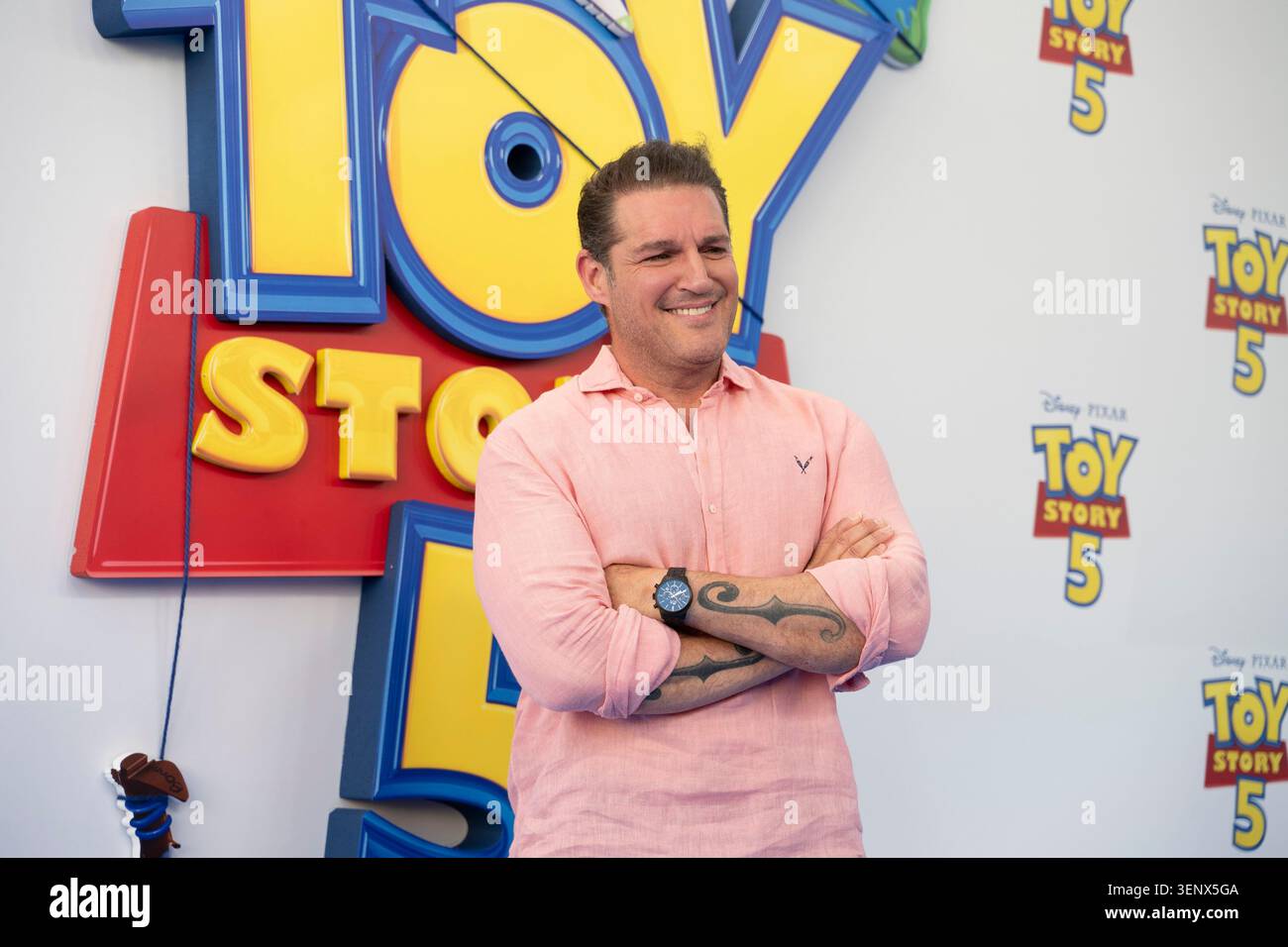 Manu Tenorio attends the premiere of "Toy Story 5" at Cines Callao on ...