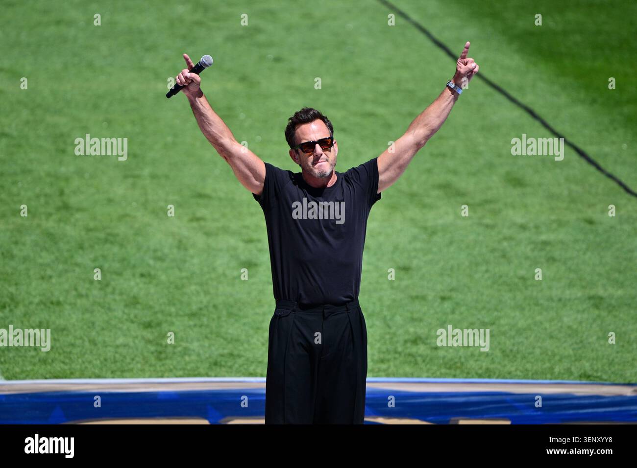Entertainer Will Arnett speaks during opening ceremonies prior to group ...