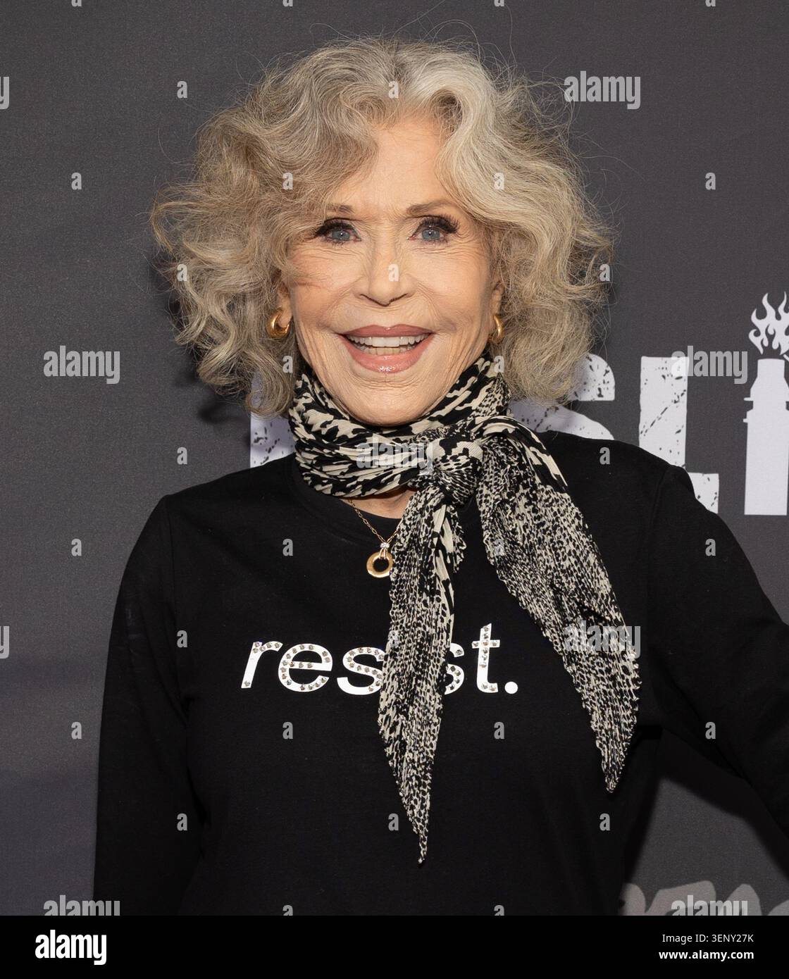 Jane Fonda attends the premiere of "Gaslit" at the IFC Center on Friday ...