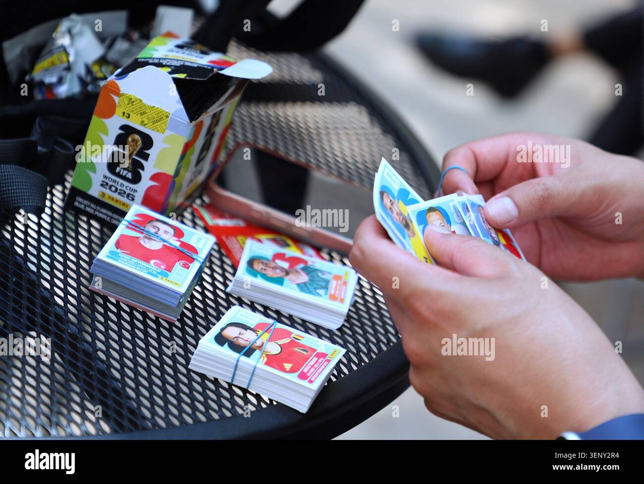 Panini stickers truck at the Rockefeller Center during the World Cup ...