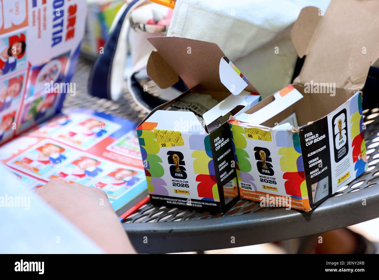 Panini stickers truck at the Rockefeller Center during the World Cup ...