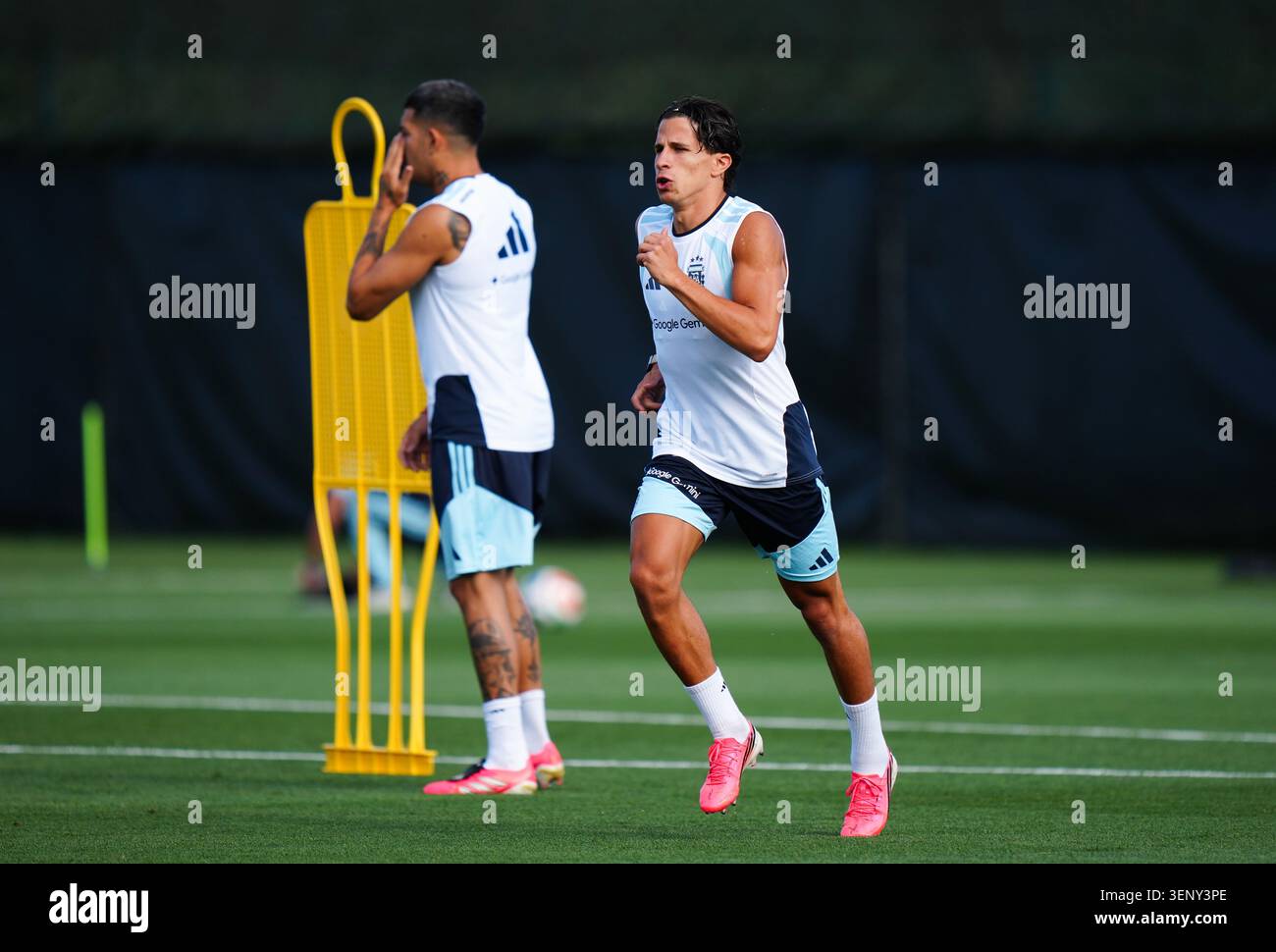 Argentina's Giuliano Simeone during a training session at the Sporting ...