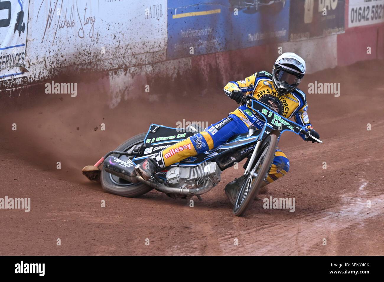 Danny King of Plymouth Gladiators leads during Heat 5 of the Maxicab KO ...