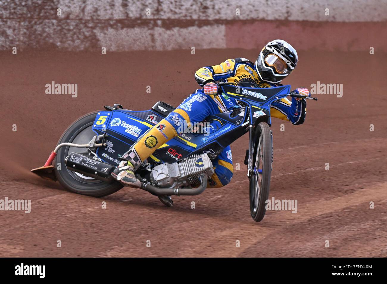 Scott Nicholls of Plymouth Gladiators leads during Heat 6 of the ...