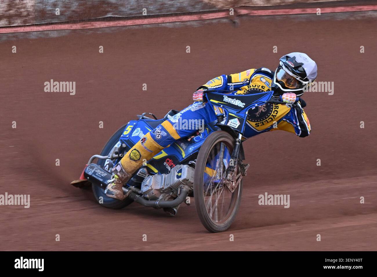 Anze Grmek of Plymouth Gladiators out in front during Heat 4 of the ...