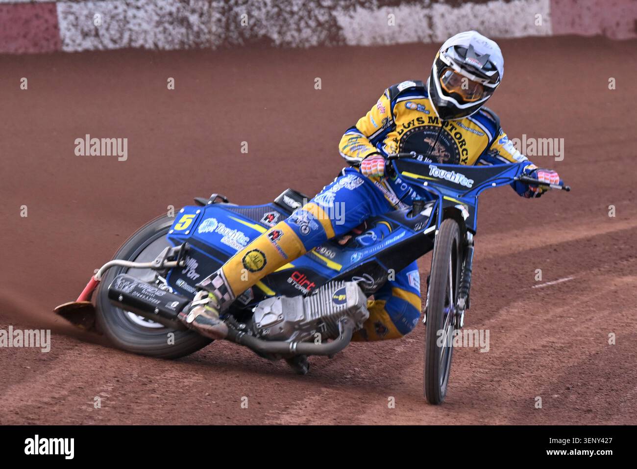 Scott Nicholls of Plymouth Gladiators leads during Heat 6 of the ...