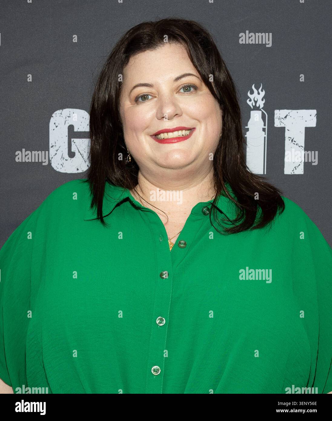 Katie Camosy attends the premiere of "Gaslit" at the IFC Center on ...