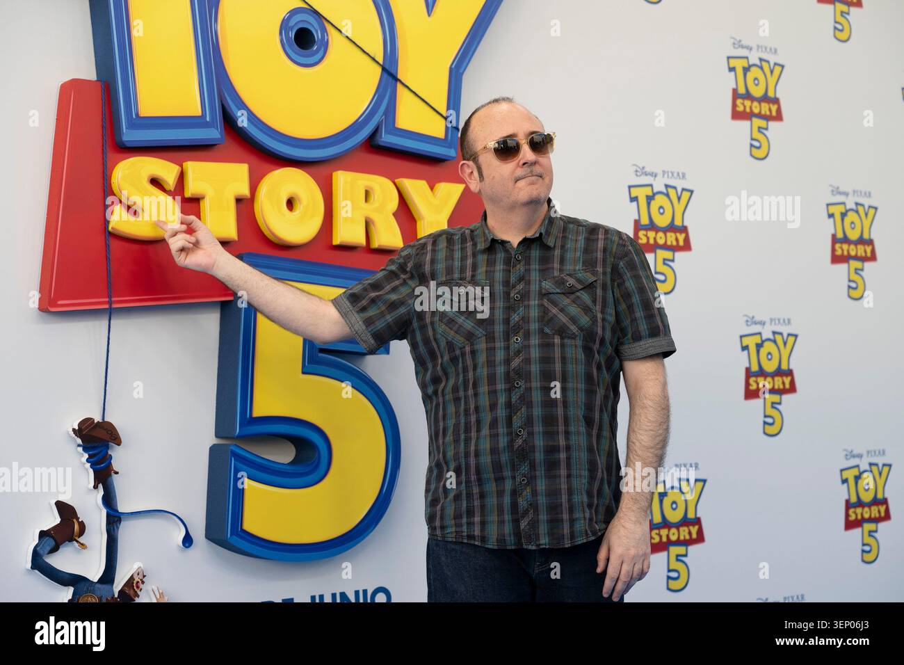 Carlos Areces attends the premiere of "Toy Story 5" at Cines Callao on ...