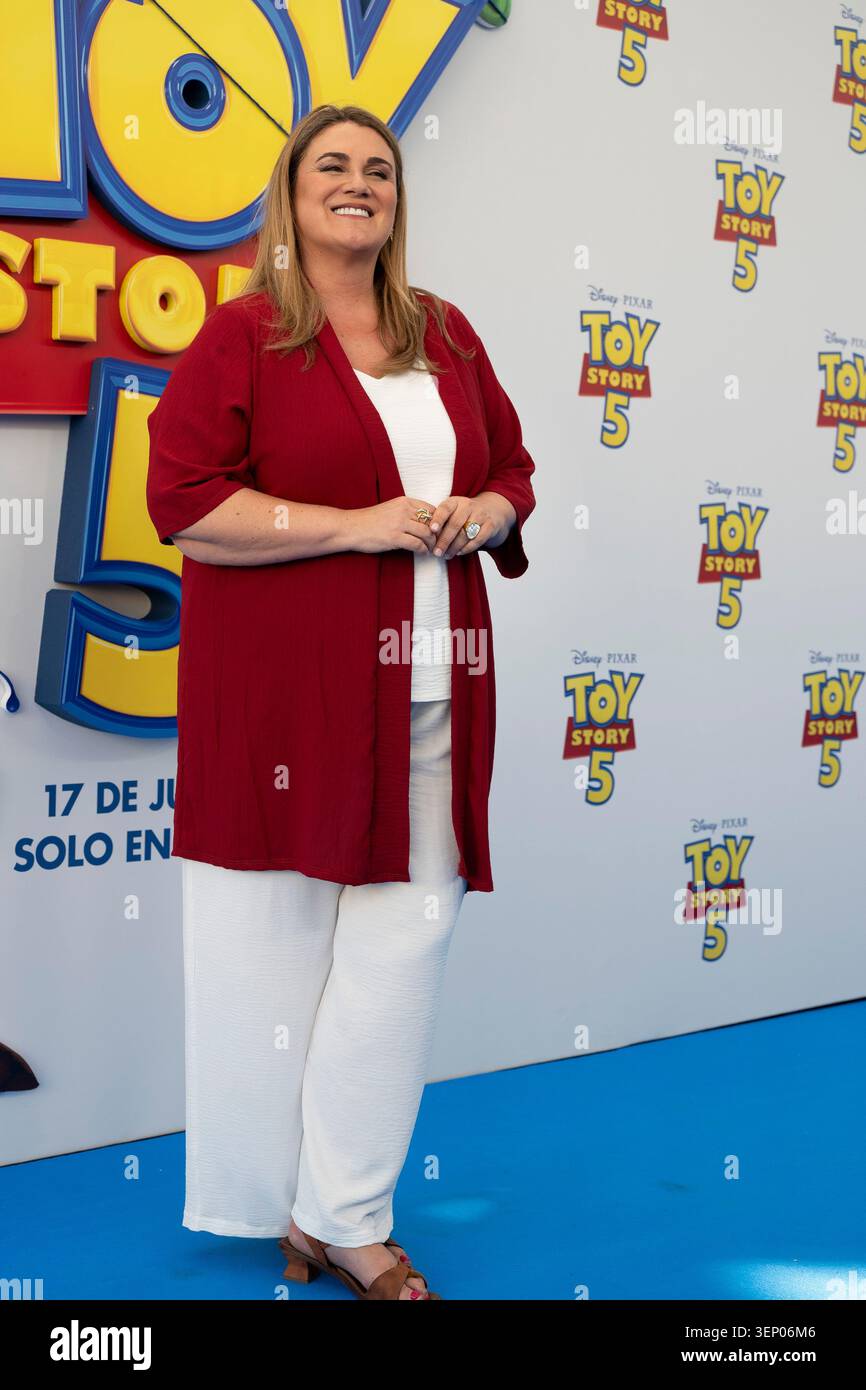 Carlota Coredera attends the premiere of "Toy Story 5" at Cines Callao ...