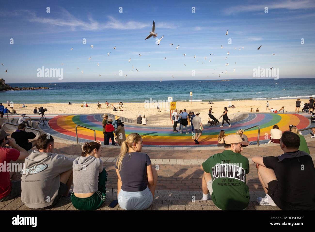 Coogee beach after a shark attack left a woman in a critical condition ...