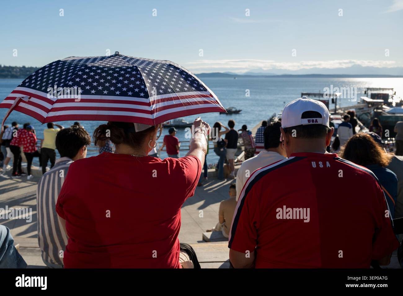 Seattle, USA. 12th Jun 2026. Thousands of fans flood the waterfront for ...