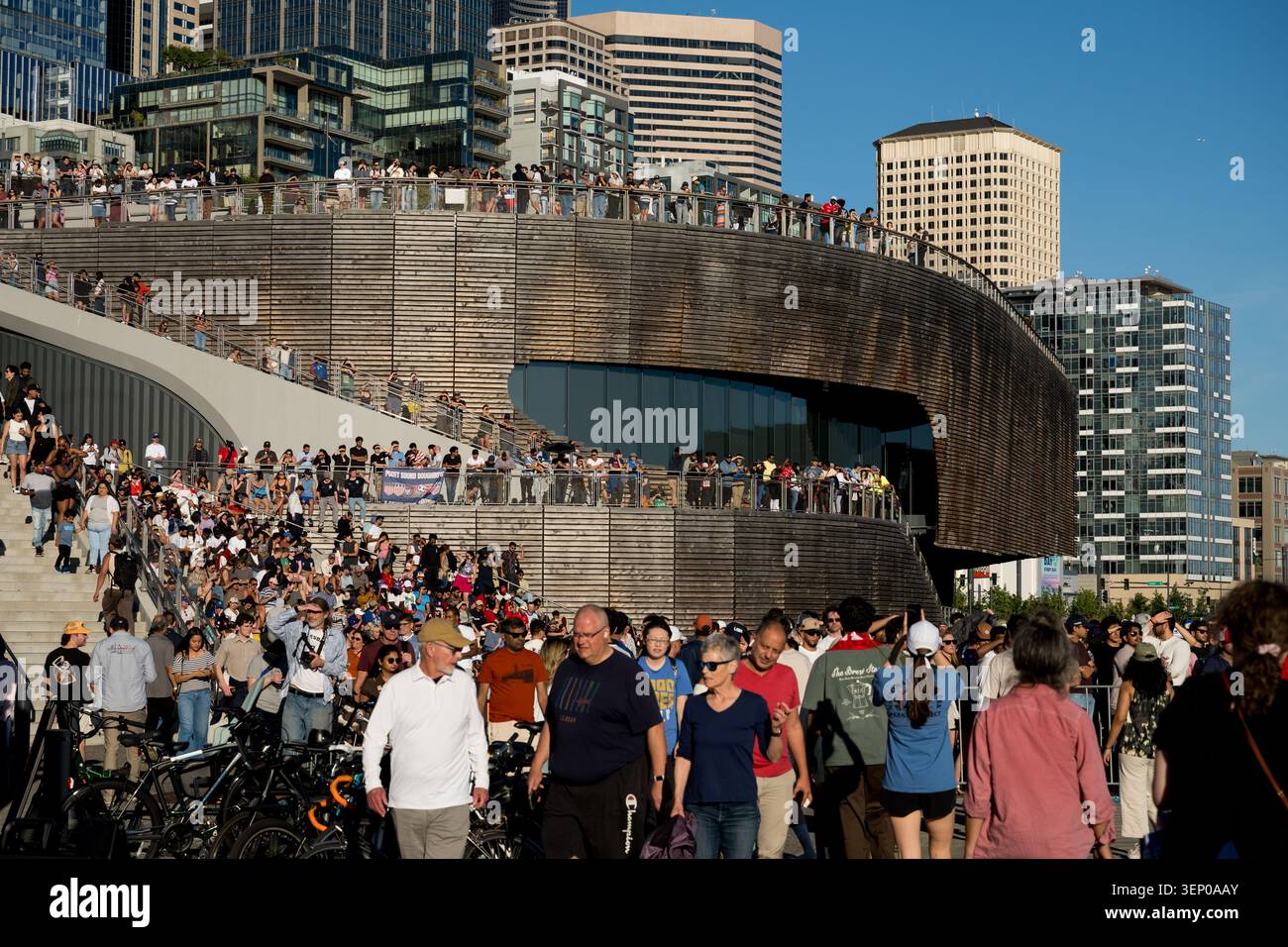 Seattle, USA. 12th Jun 2026. Thousands of fans flood the waterfront for ...