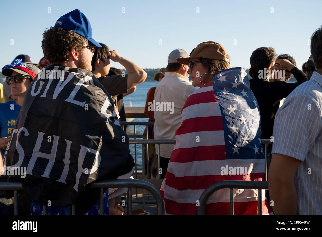 Seattle, USA. 12th Jun 2026. Thousands of fans flood the waterfront for ...