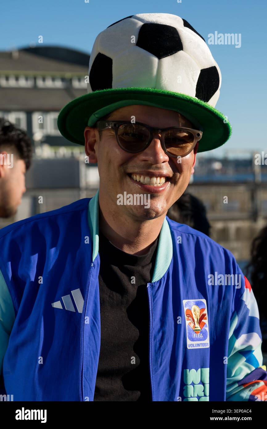 Seattle, USA. 12th Jun 2026. Thousands of fans flood the waterfront for ...