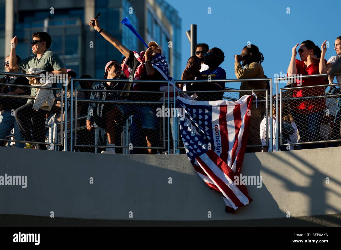 Seattle, USA. 12th Jun 2026. Thousands of fans flood the waterfront for ...
