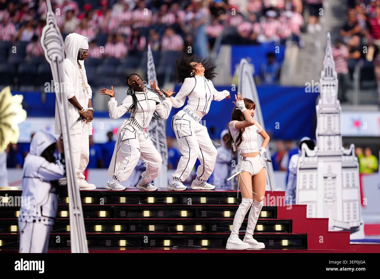 IPA85632539 - Lisa and Rema perform during the Opening Ceremony ahead ...