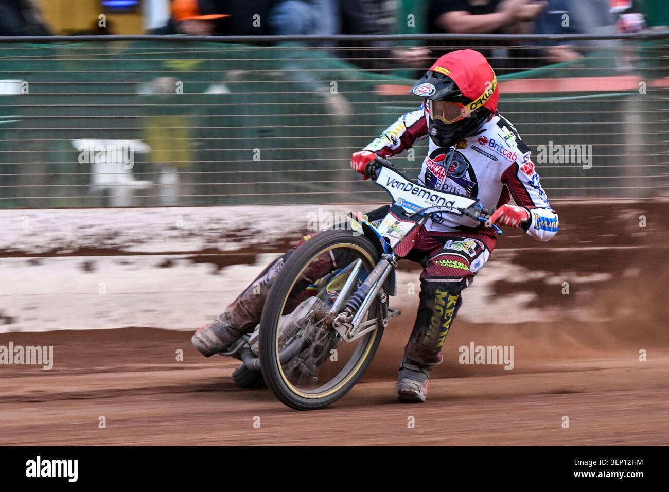 Simon Lambert of Redcar Bears out in front during Heat 12 of the ...
