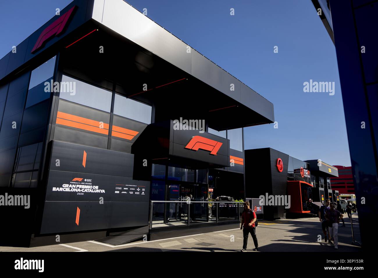 BARCELONA - The F1 hospitality unit ahead of the third free practice ...