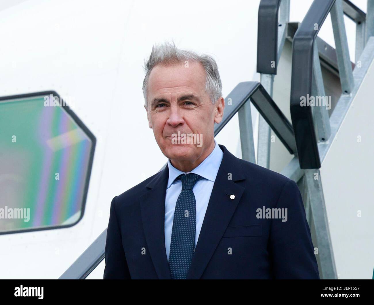 Canadian Prime Minister Mark Carney arrives at Dublin airport at the ...