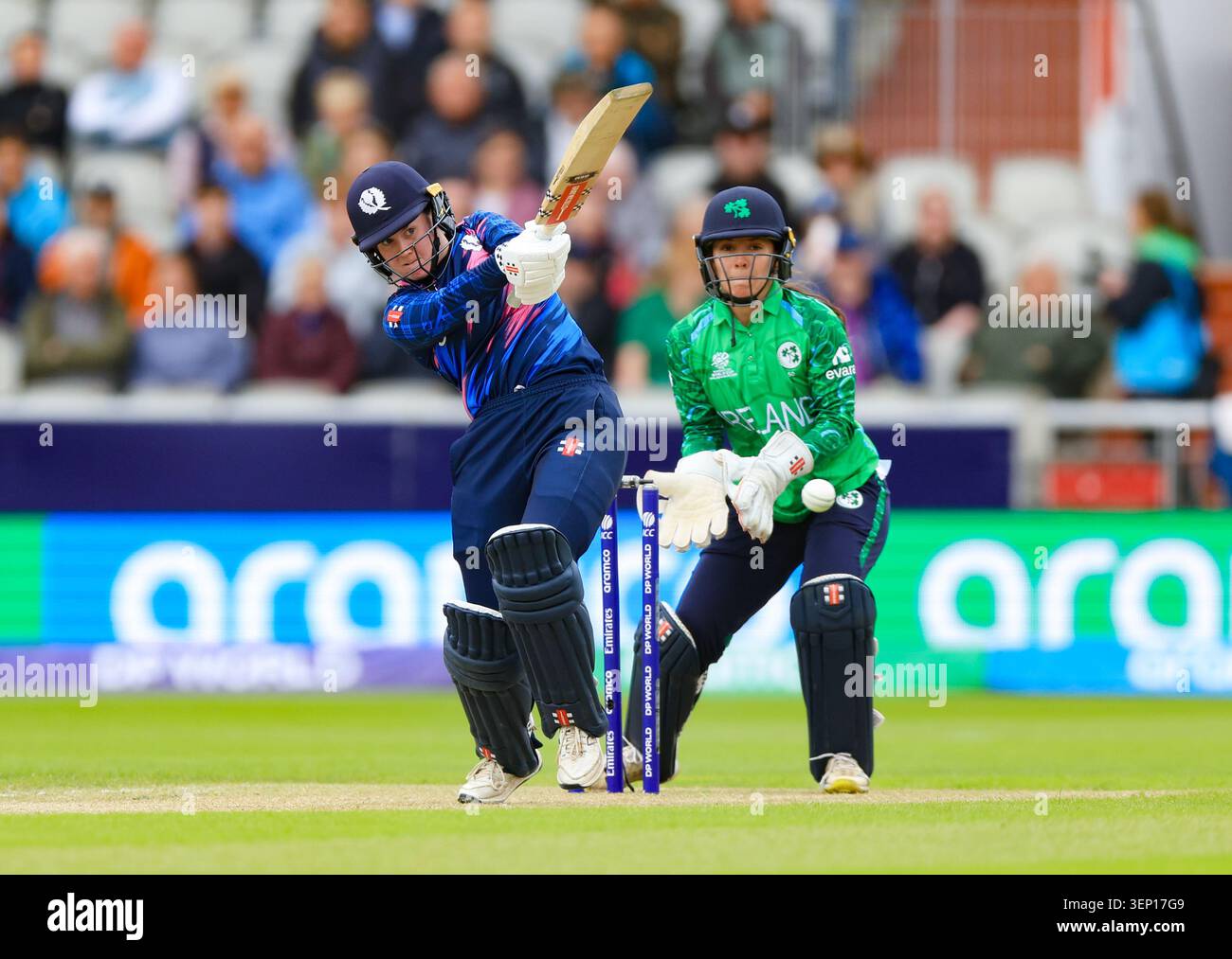Scotland Women's Katherine Fraser bats during the ICC Women's T20 World ...