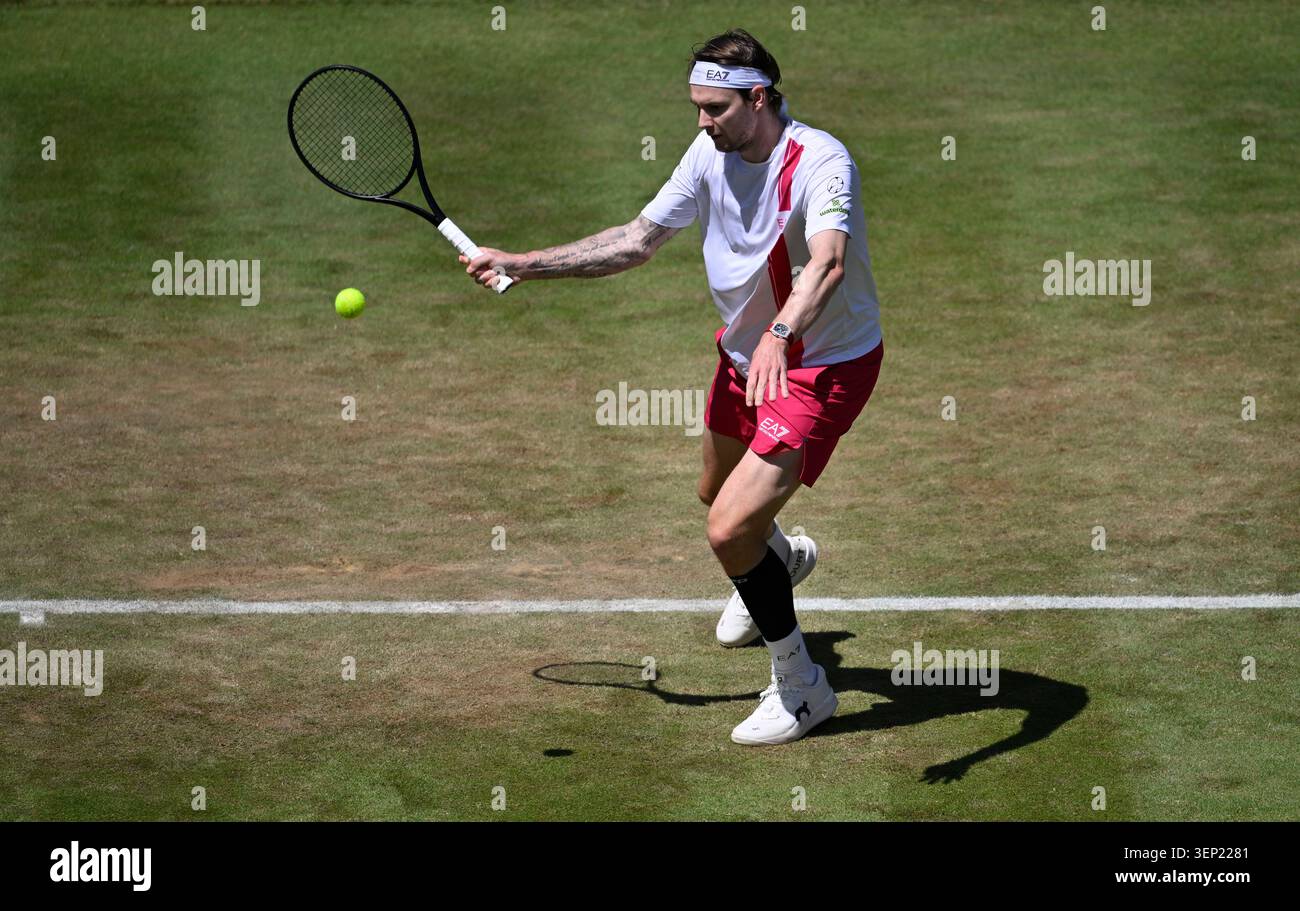 Alexander Bublik (KAZ) Aktion Tennis Herren BOSS Open ATP 250 Stuttgart ...