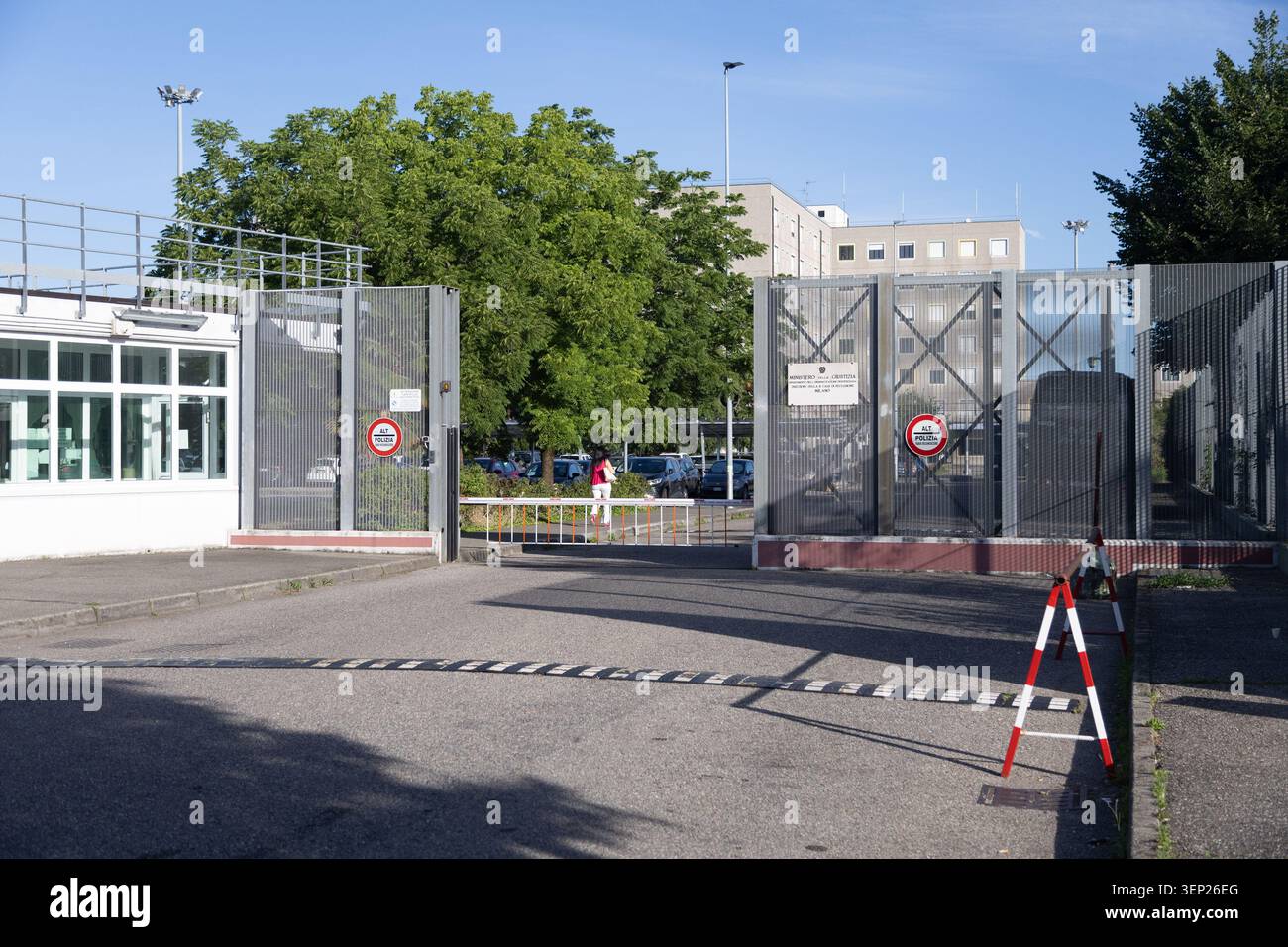 Milano, Italia. 13th June, 2026. Milan, Entrance to Bollate Prison ...