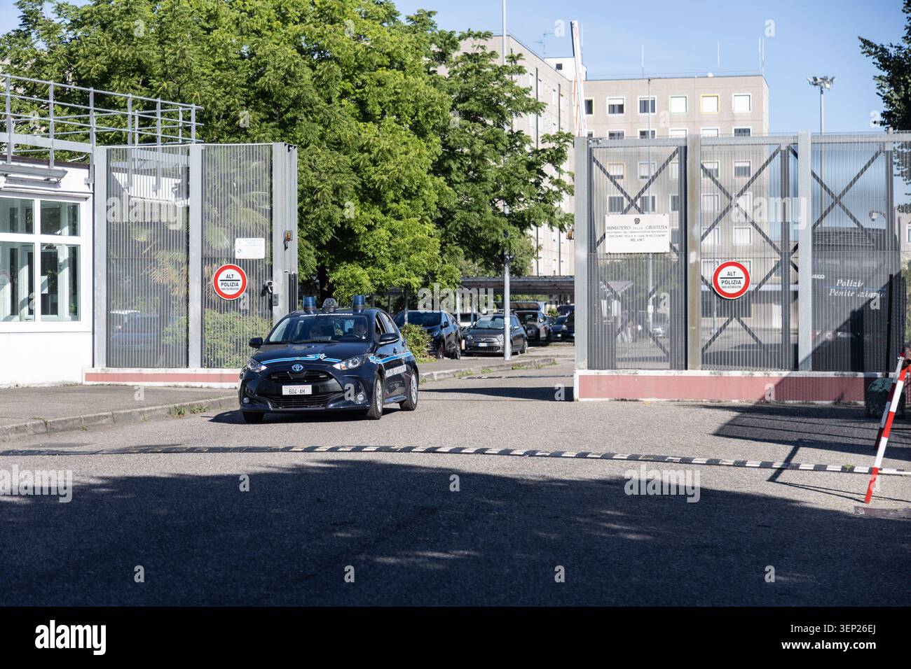 Milano, Italia. 13th June, 2026. Milan, Entrance to Bollate Prison ...