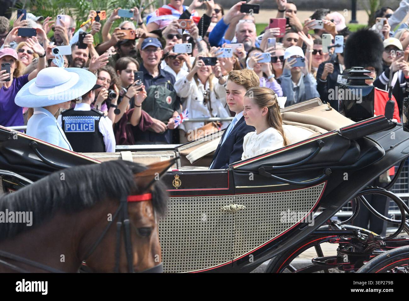 London, UK. 13th June, 2026. Princess Catherine, Princess Charlotte ...
