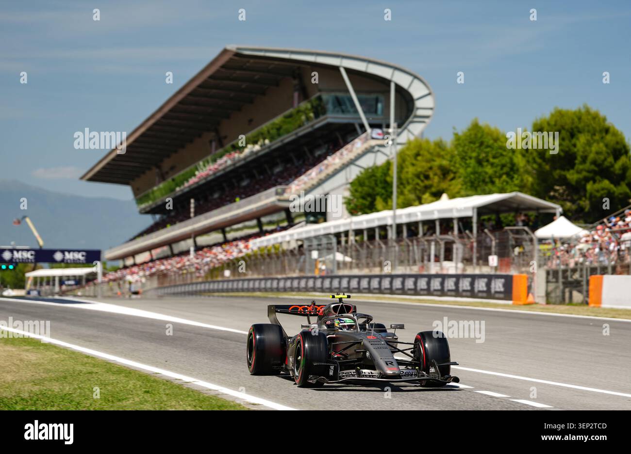 Audi's Gabriel Bortoleto during qualifying for the Barcelona-Catalunya ...