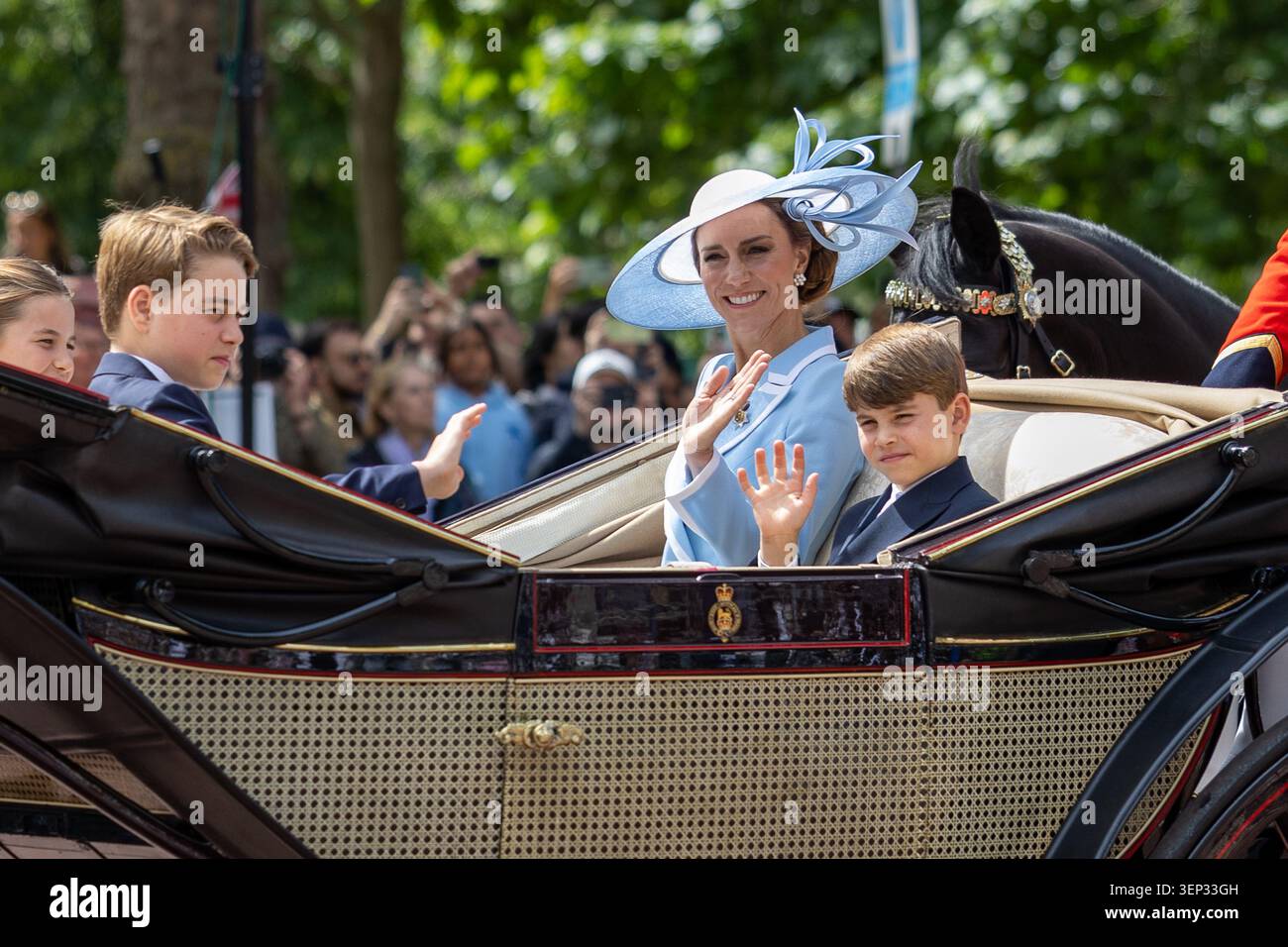 Prince George, Princess Charlotte, Prince Louis and Catherine, Princess ...