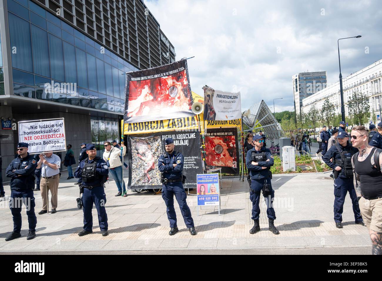 Warsaw, Poland. 13 June 2026. counter-demonstration seen during Warsaw ...