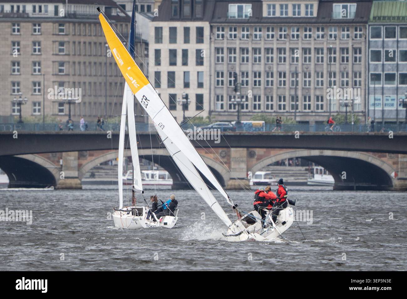 Team Garda Girls on boat 17 in race 20 Stock Photo - Alamy