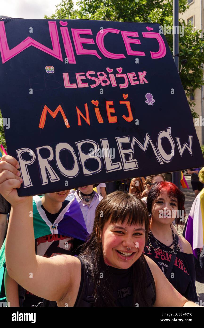 The 25th Pride Warsaw. More lesbians less problems. Warsaw Poland ...