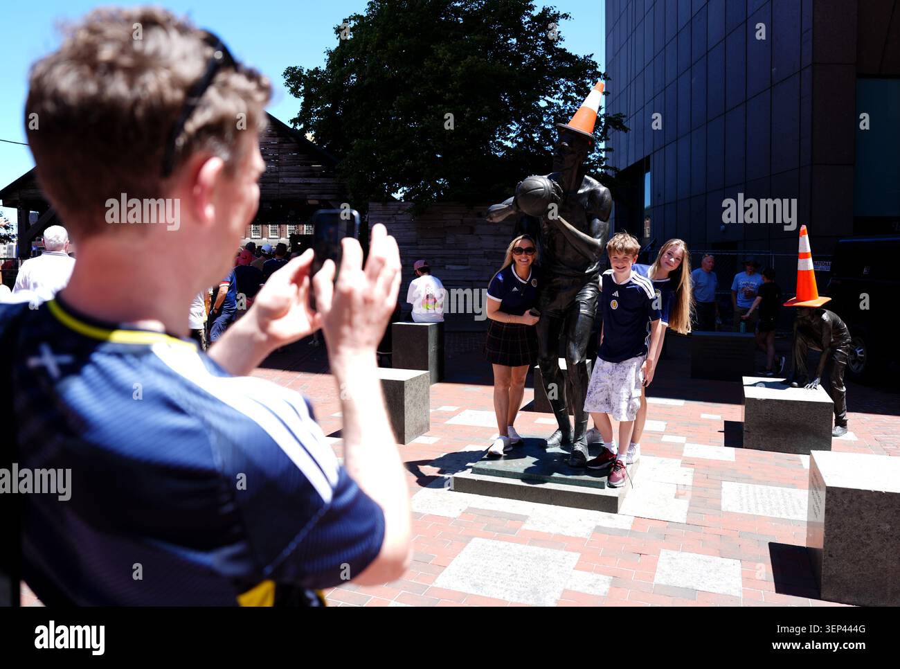 Scotland fans in central Boston, ahead of the FIFA World Cup Group C ...