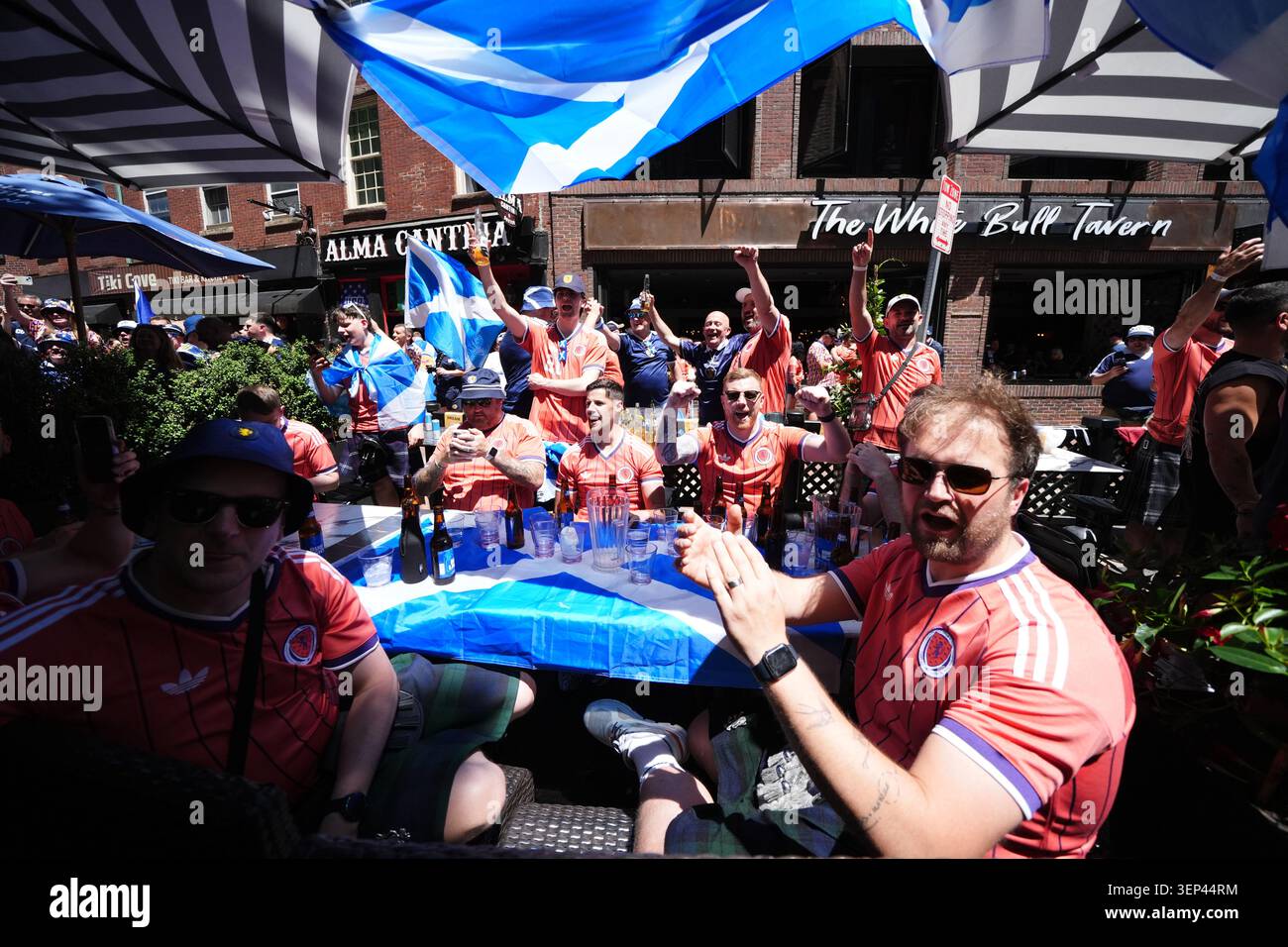Scotland fans at the FIFA Fan Festival ahead of the FIFA World Cup ...