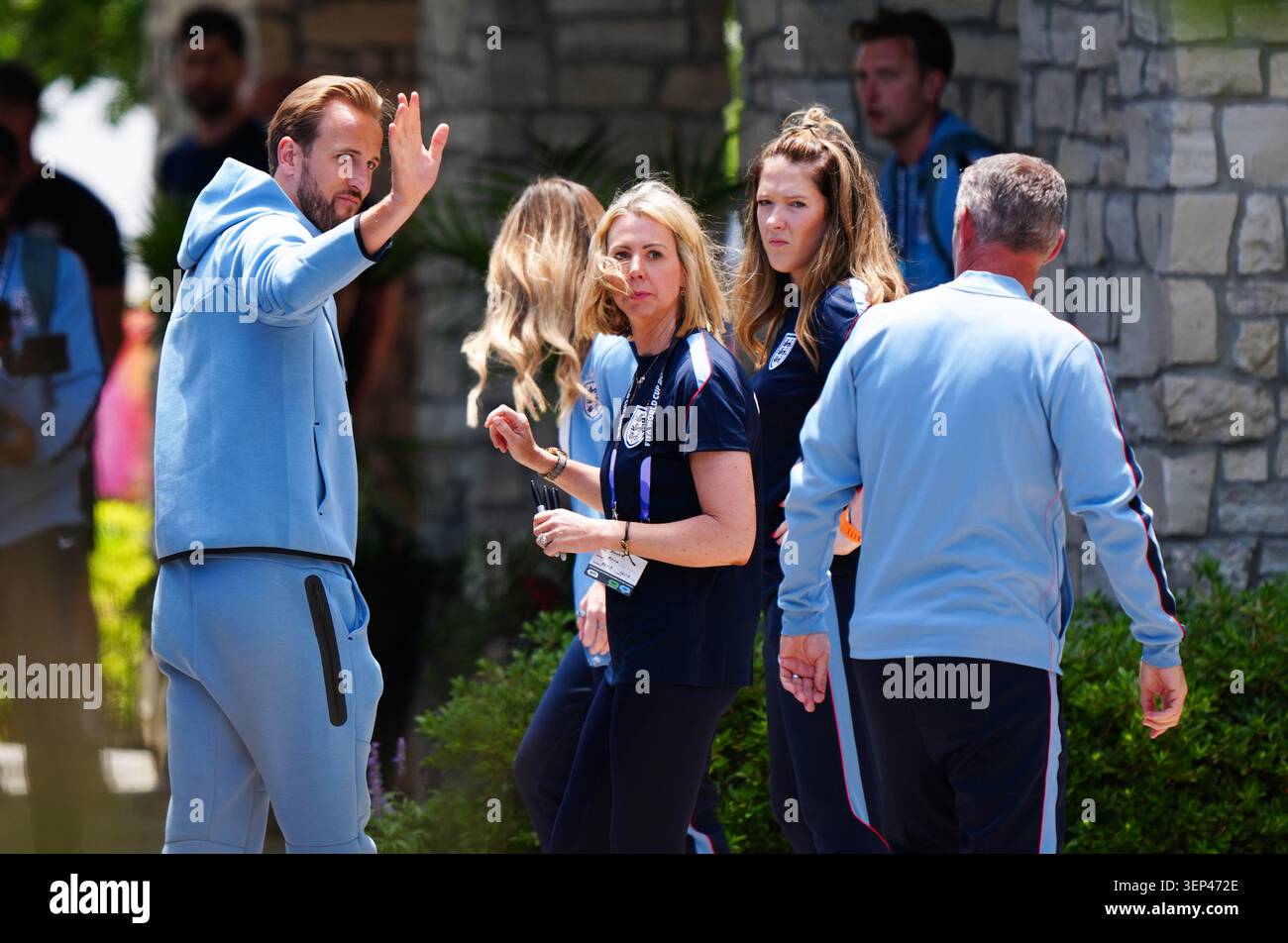 England's Harry Kane arriving at the team hotel, Kansas City, Missouri ...