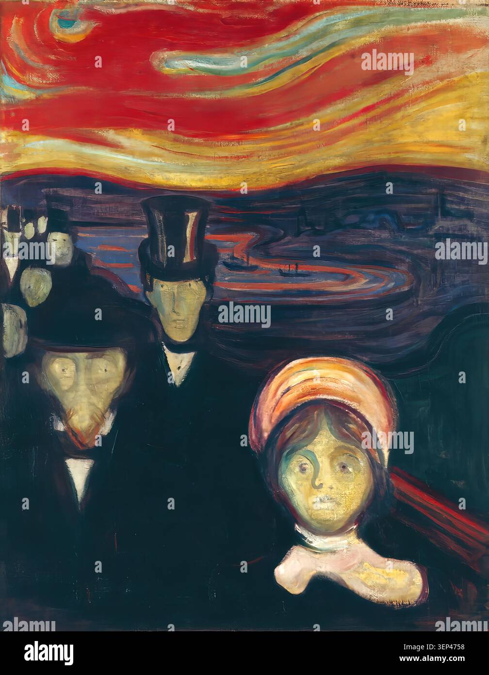 Edvard Munch - Anxiety Stock Photo - Alamy