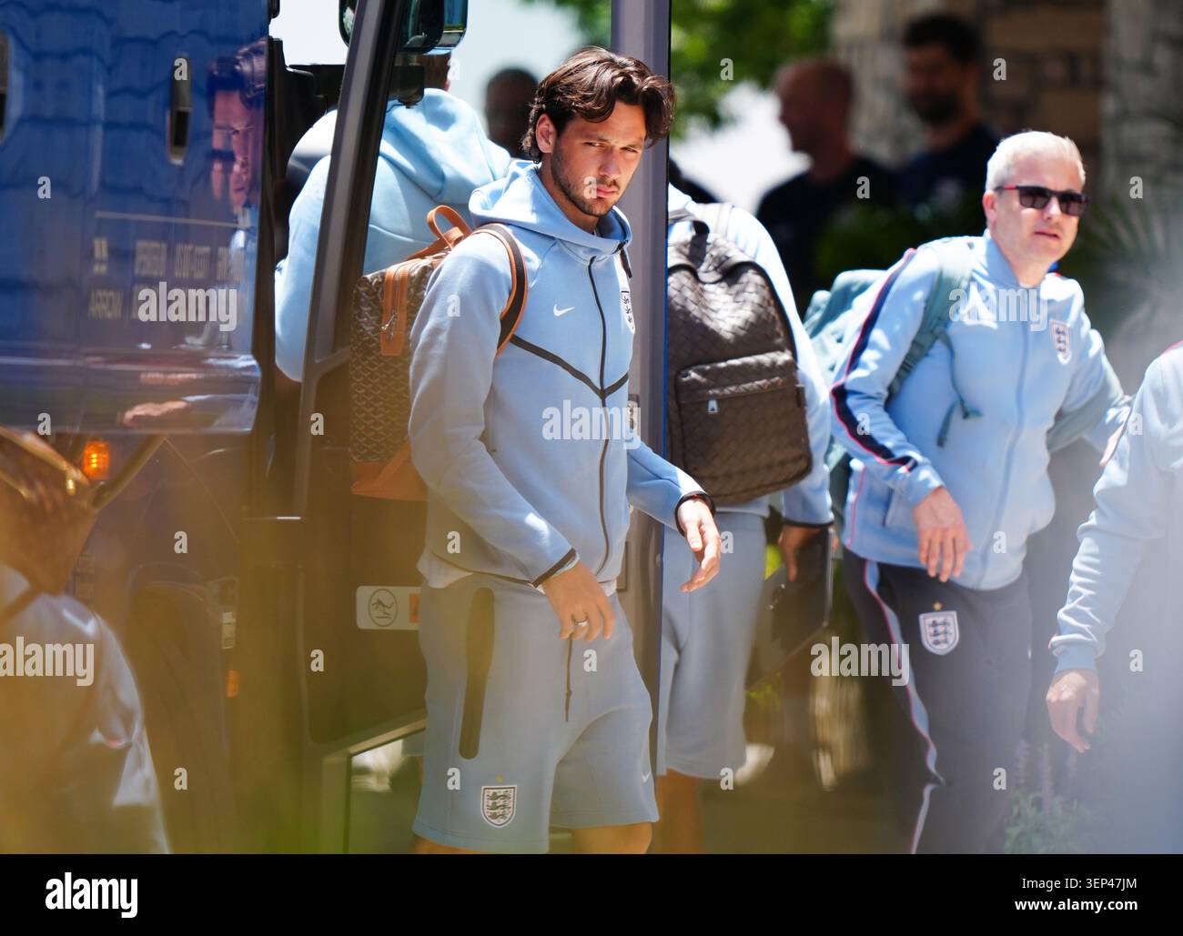 England goalkeeper James Trafford arriving at the team hotel, Kansas ...