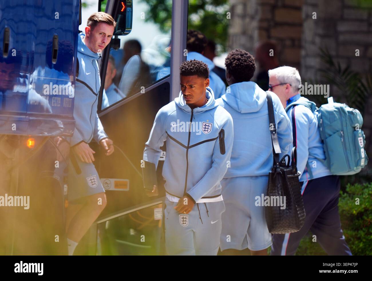 England's Ollie Watkins arriving at the team hotel, Kansas City ...