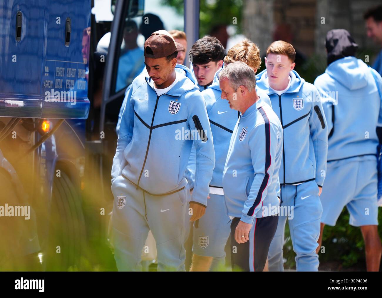 England's Morgan Rogers arriving at the team hotel, Kansas City ...