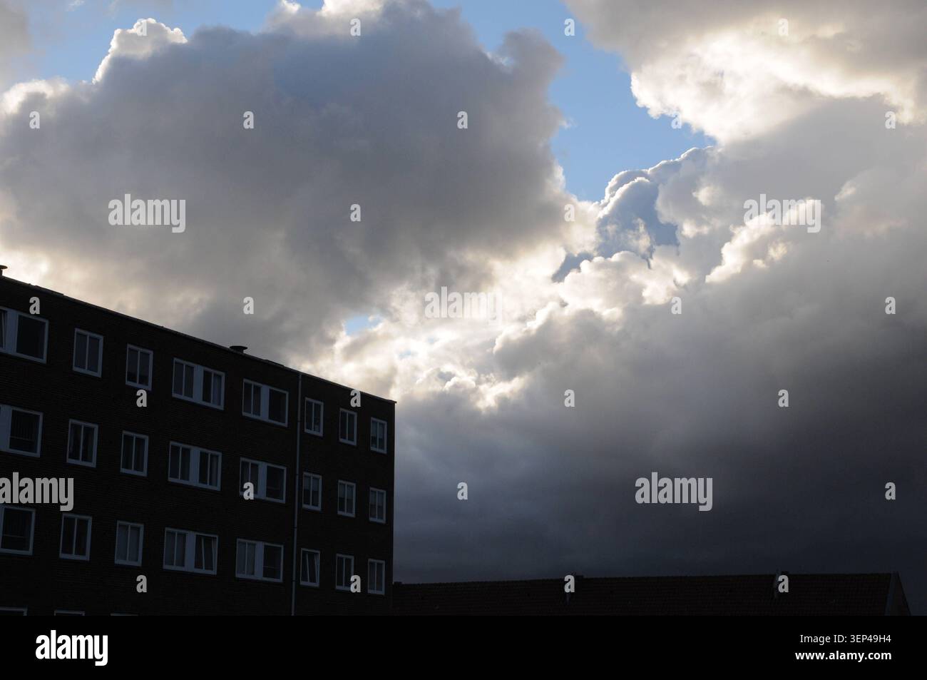 Copenhagen/Denmark /13 JUNE 2026/ dark clouds weather over kastrup ...